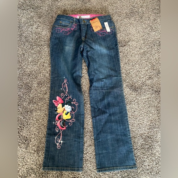 Disney | Jeans | Nwt Disney Store Jeans Ladies 2 Minnie Mouse Stretch ...